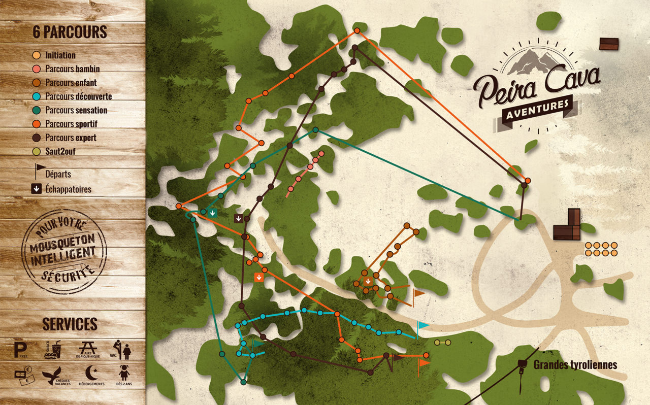 Peiracava Aventures | Parcours accrobatiques et tyroliennes grand frisson